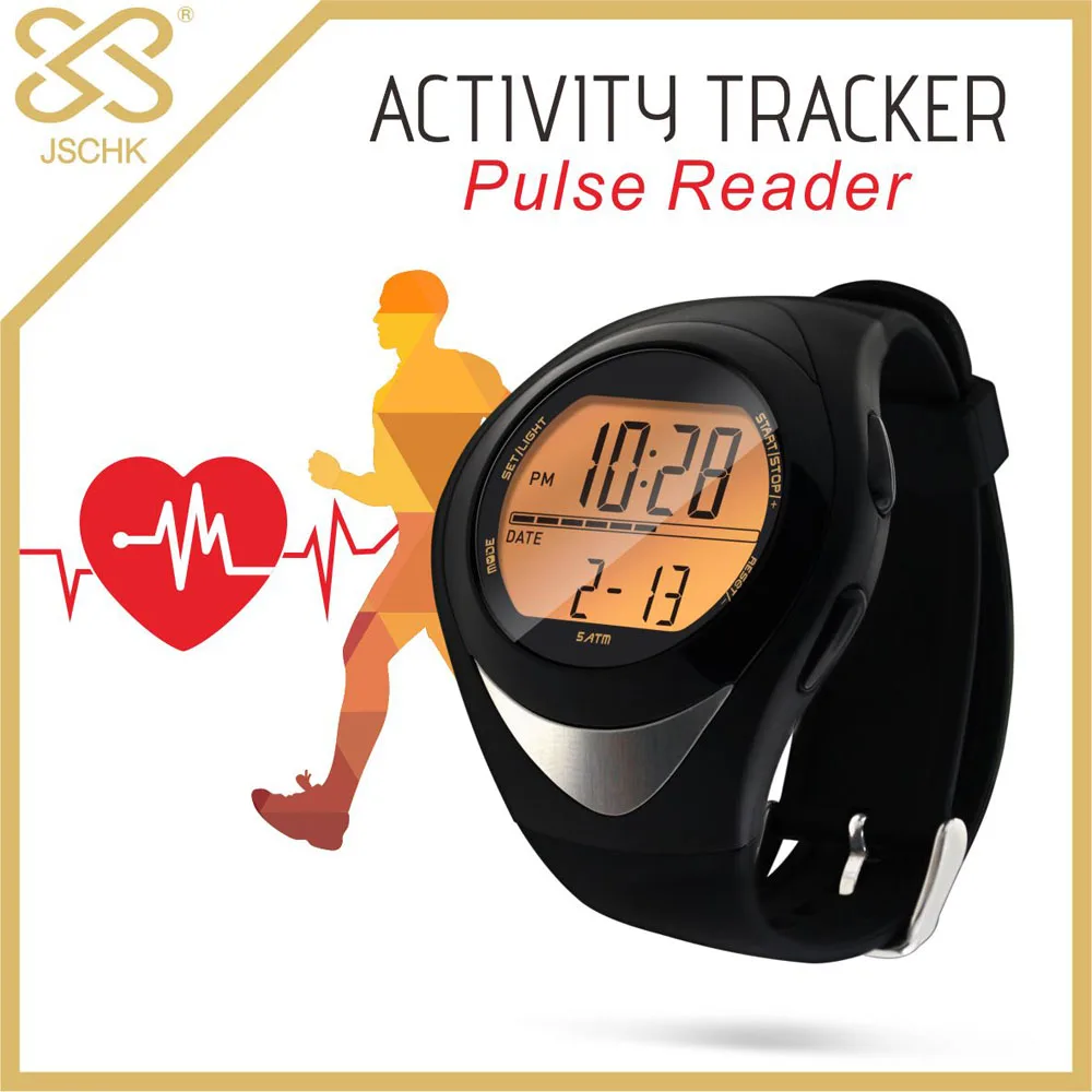 Jasonic מים עמיד מהיר מגע קצב לב צג משולב שעון אופנה מד צעדים דיגיטלי ...