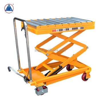 Portable Hydraulic Roller Conveyor Scissor Lift Table - Buy Roller ...