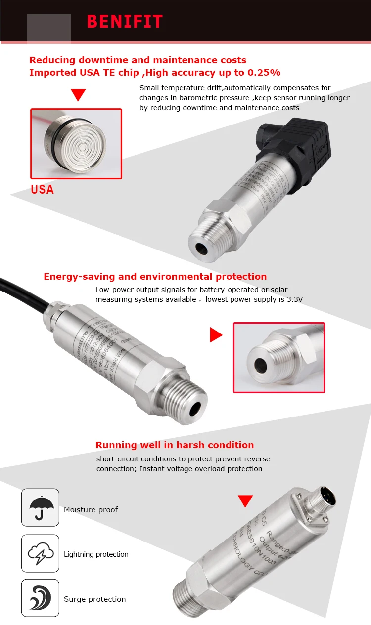 Holykell Oem Cryogenic Pressure Transducer Turbocharger Pressure Sensor ...
