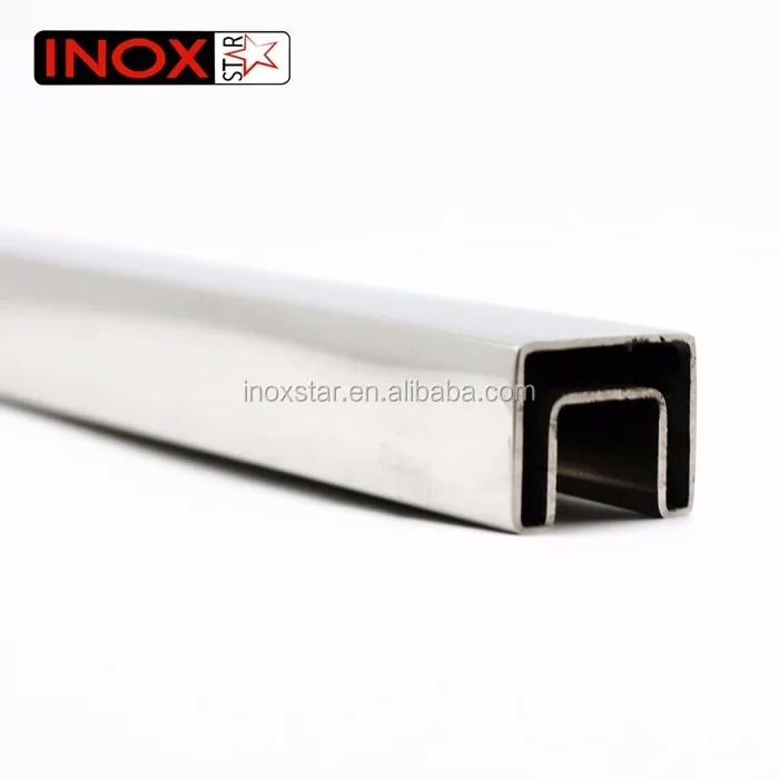 Balustrade And Glass Railing Top Rail Slot Tube U-channel Pipes - Buy ...