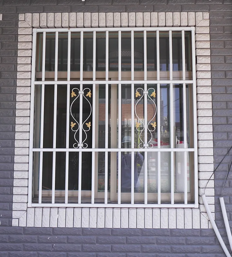 Wrought Iron Steel Window Guard Grill Design for Security