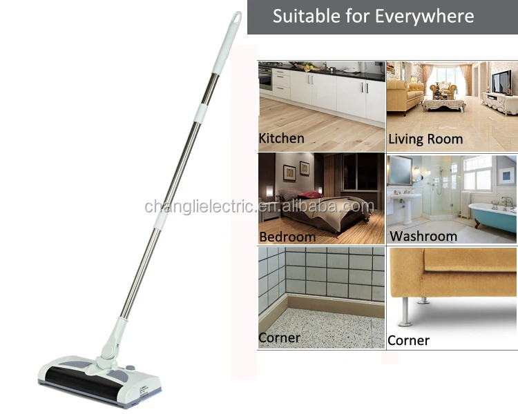 Multi Function Broom Electric Sweeper Vacuum Rechargeable Battery ...