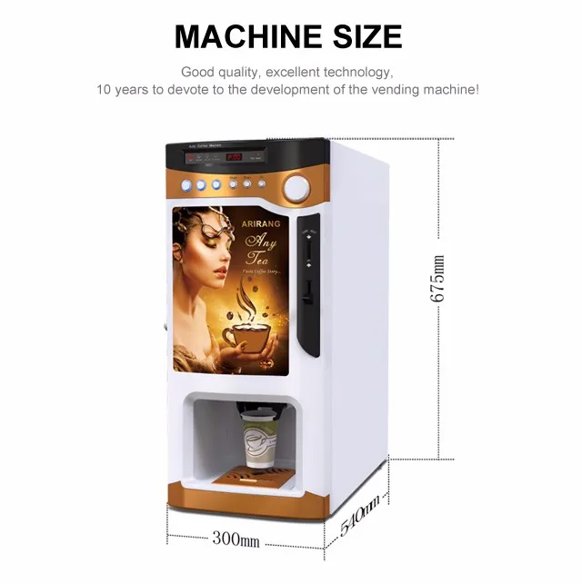 LE-VENDING Table-Top Coffee Machine - Instant Hot Flavors