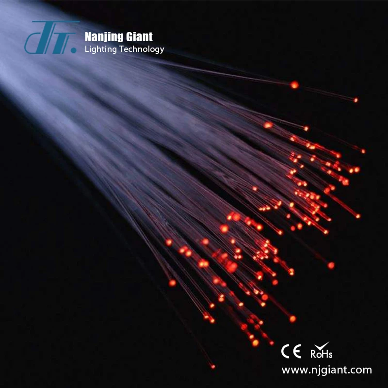 Easy Maintenance Outdoor Lighting 0.75mm End Glow Plastic Pmma Optic ...