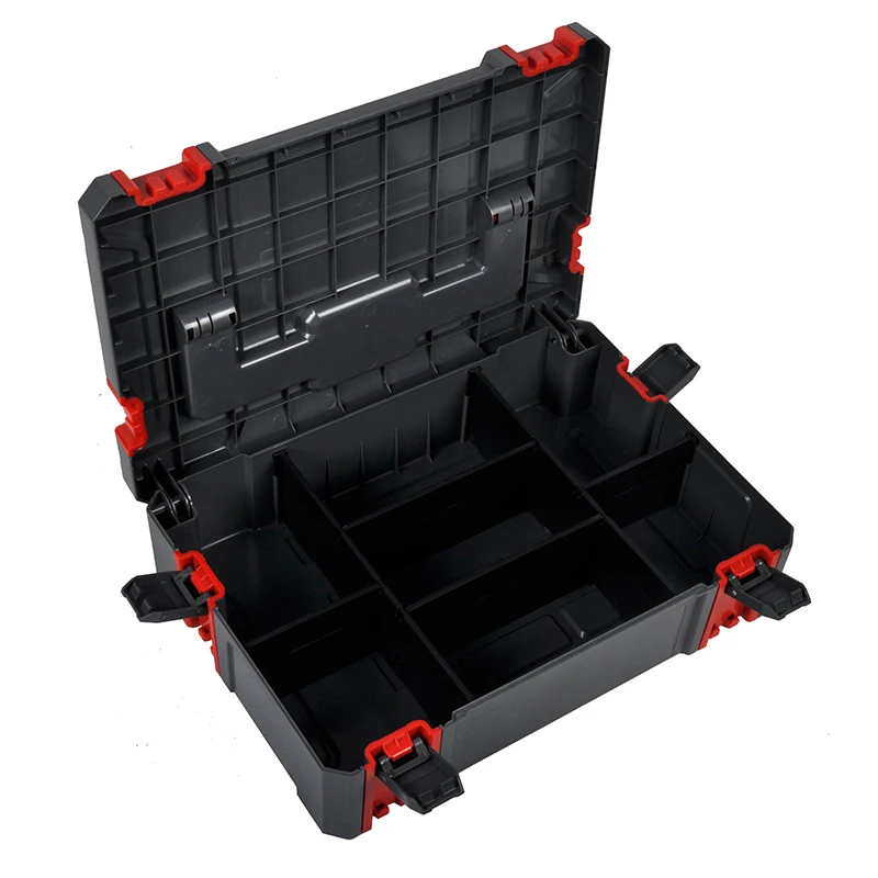 VERTAK Portable Plastic Modular Stackable Tool Box Set