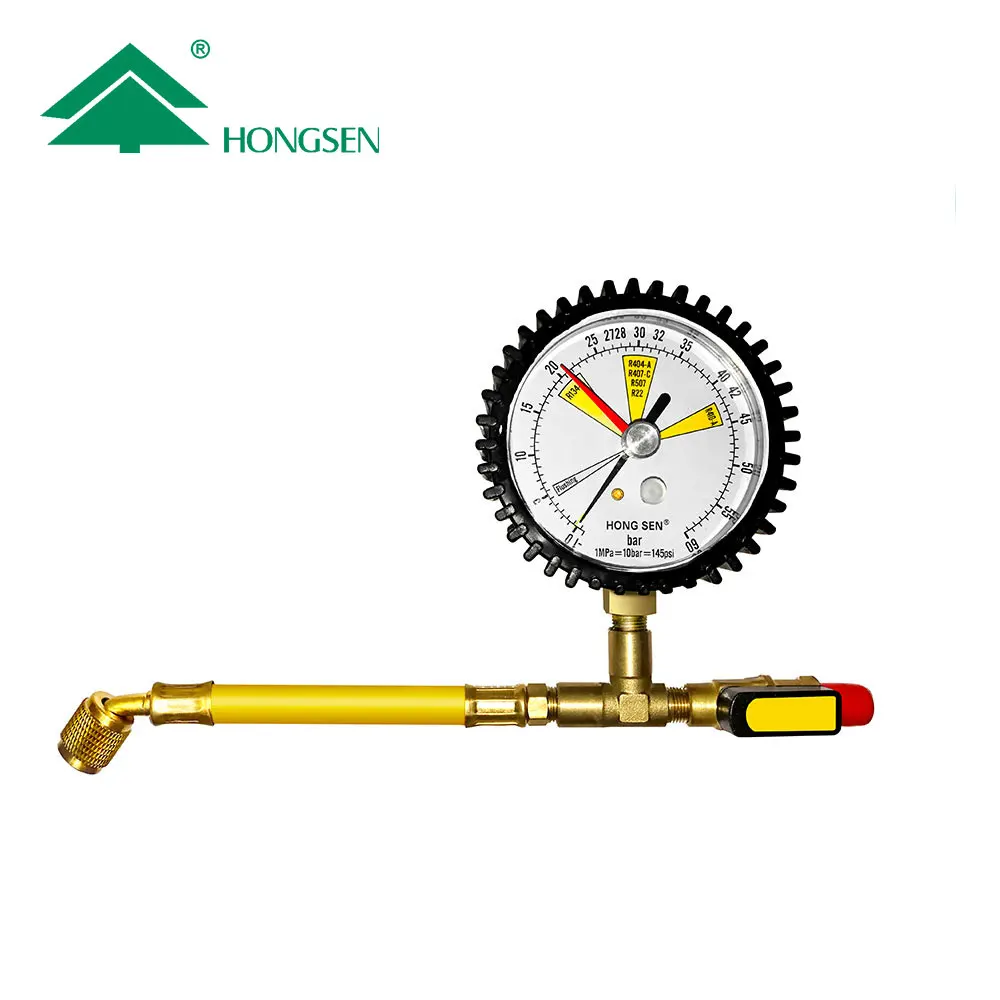HONGSEN Flexible Hose with Valve Gauge for Nitrogen Leak Testing ...