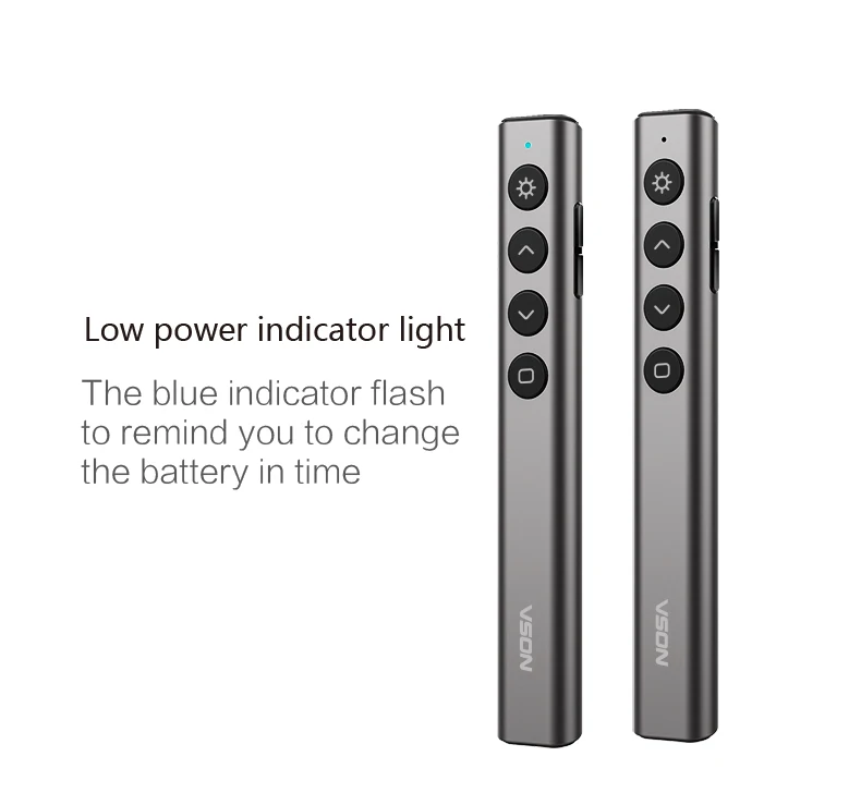 ตัวชี้เลเซอร์พรีเซนเตอร์ N35 Vson รีโมท2.4ghz คลิกเมาส์ไร้สายเชื่อมต่อ Usb ไร้สายสำหรับการประชุม ...