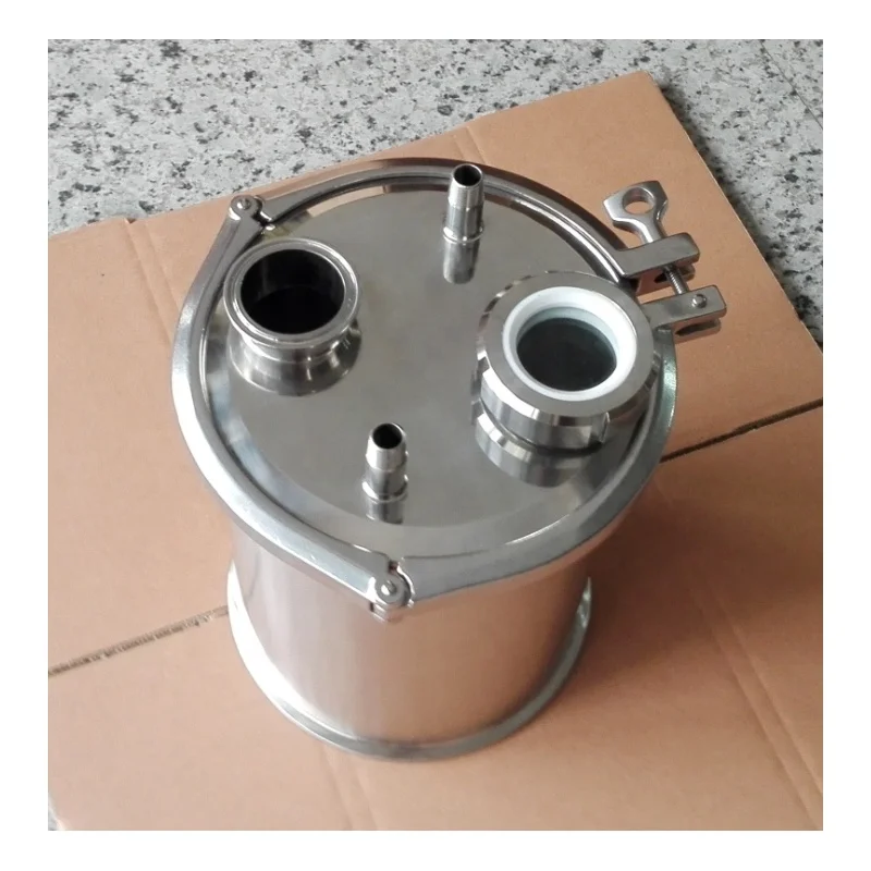 Tapa del tanque de extracción de 10 "con virola Tri Clamp de 1x1,5" y ...