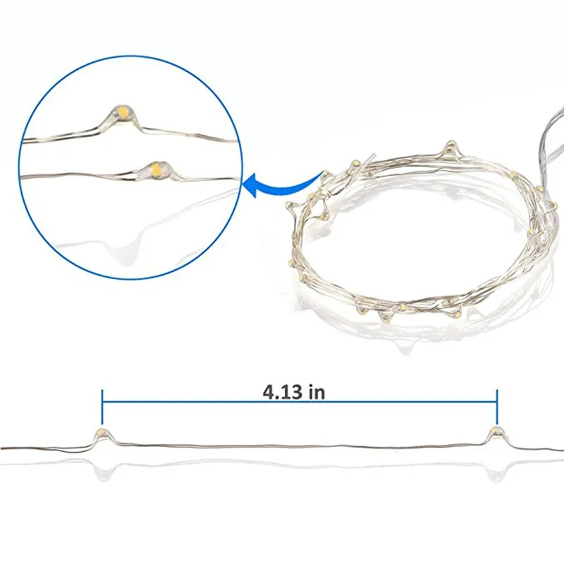 USB Operated 2M Micro LED Invisible Fairy String Lights