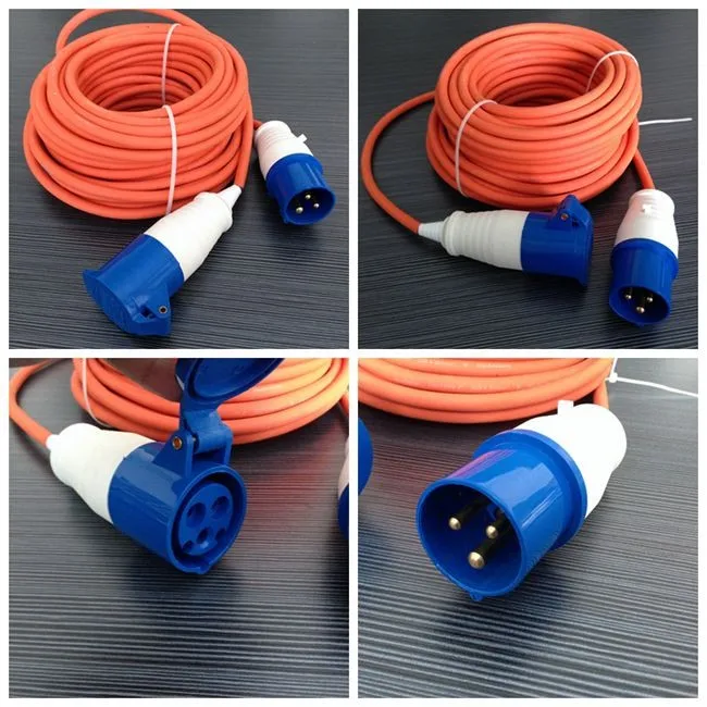 3phase CE Extension Cord with Industrial Plug and Socket Waterproof 16a ...