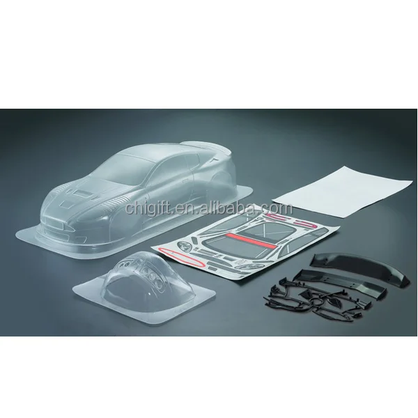 PC Clear bodyshell plastic rc car shell with sticker for 1/10on-road rc ...
