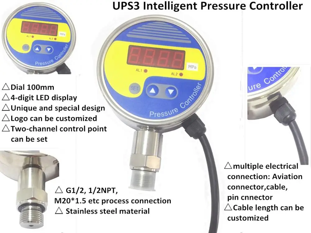 UPS3 Digital 4~20mA Water Pump Pressure 24VDC Pressure Controller| Alibaba.com