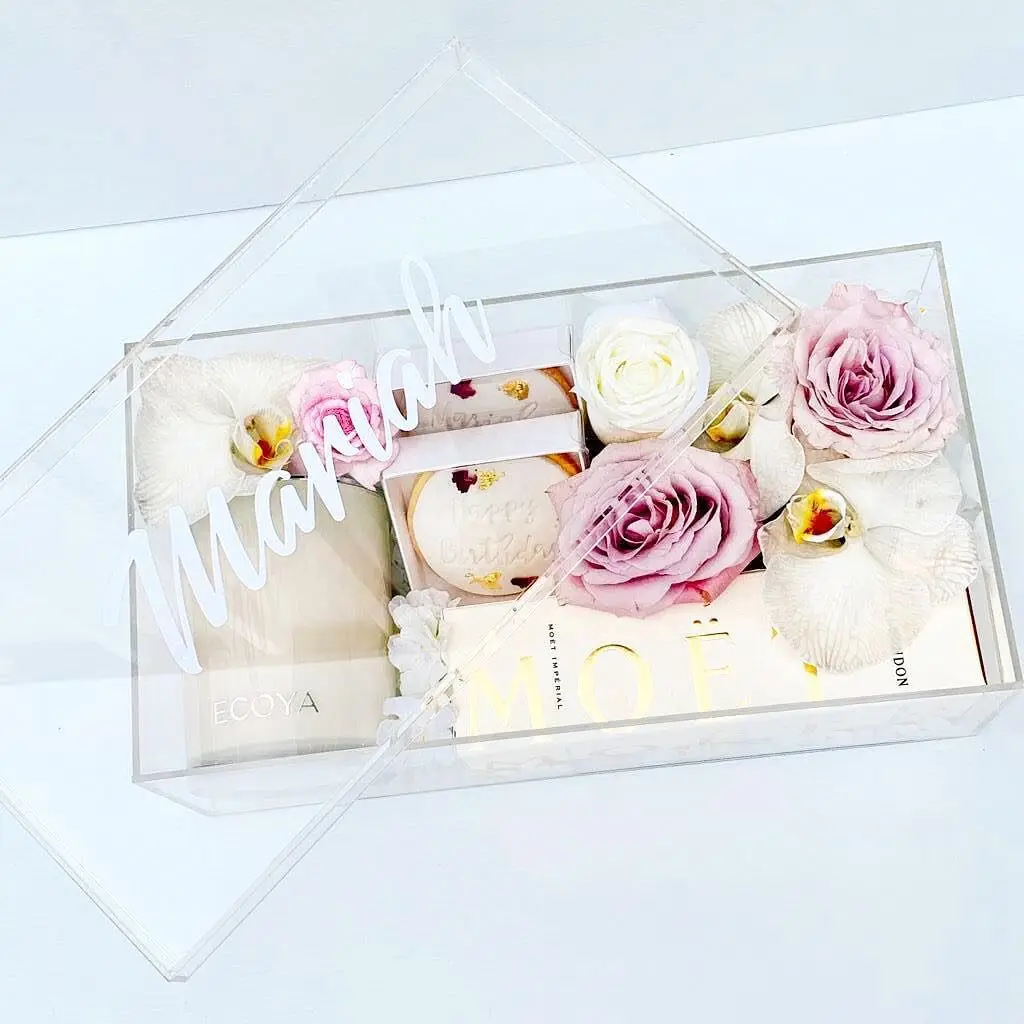 Personalized Large Clear Acrylic Keepsake Box - STR-R1309