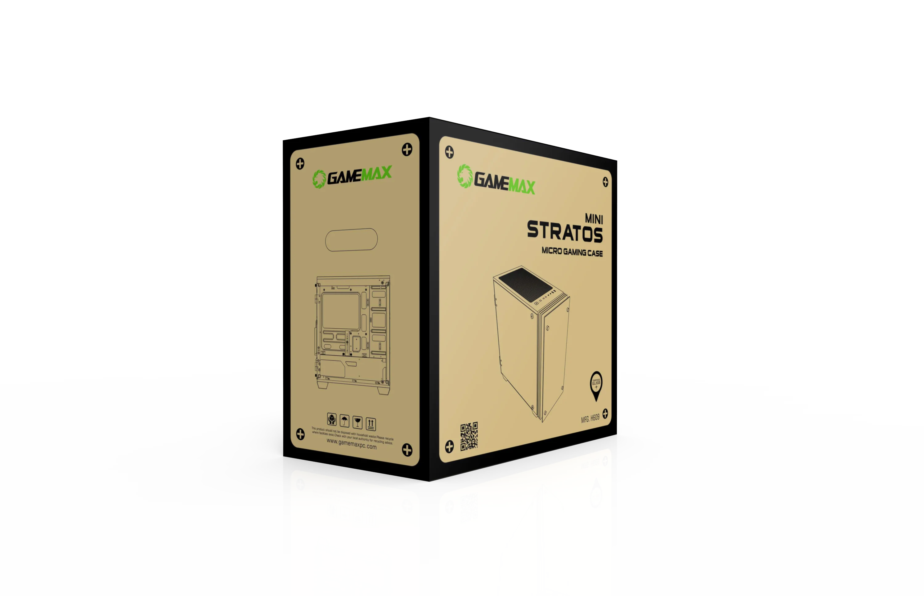 Gamemax--new Design Gaming Pc Case Micro Atx/itx Oem Cpu Cabinet Mid ...