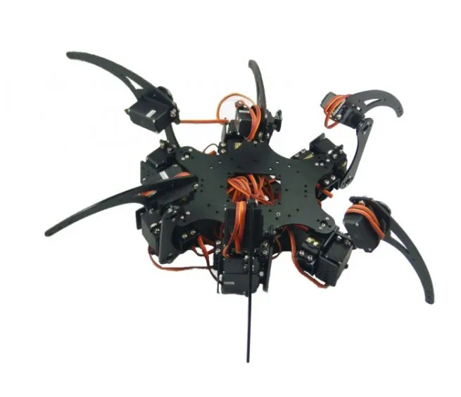 Arduino Alumin Hexapode Spider Six 3 Dof Jambes Robot Avec 18 Servos ...