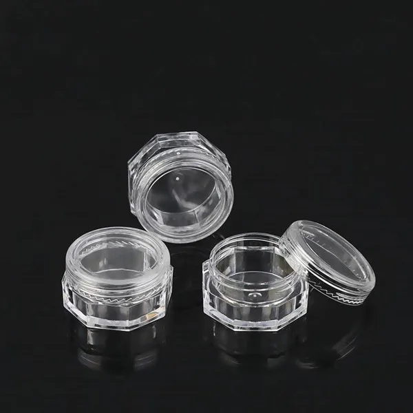 5g PS Plastic Octagonal Eye Cream Jar - Perfect for Travel