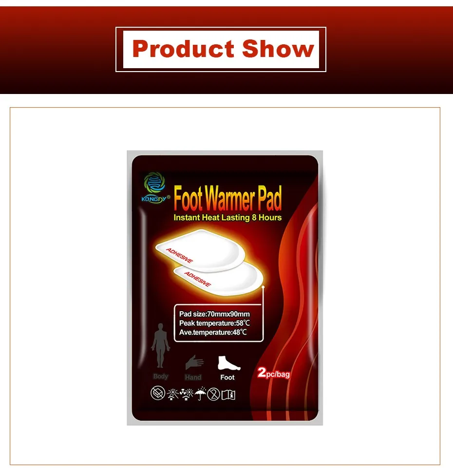 Factory Price Foot Patch Toe Warmer Pad Oem Heated Shoe Insole Self ...