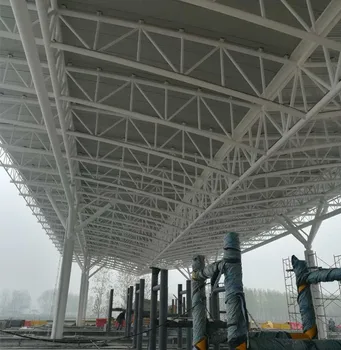 Design Space Frame Steel Structure Truss Purlin Toll-gate - Buy Space ...