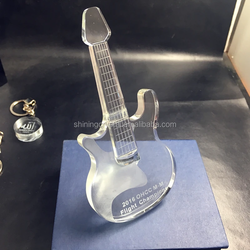 Shining Crystal Guitar Award Trophy Musical Award - Buy New Design ...