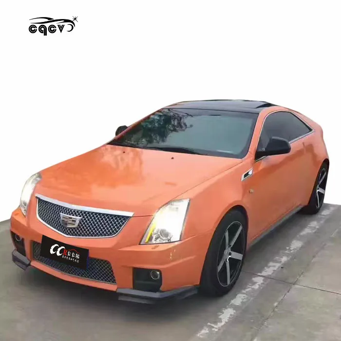 Good fitment and beautiful body kit for Cadillac CTS in CTS.V style plastic material front bumper with Accessories