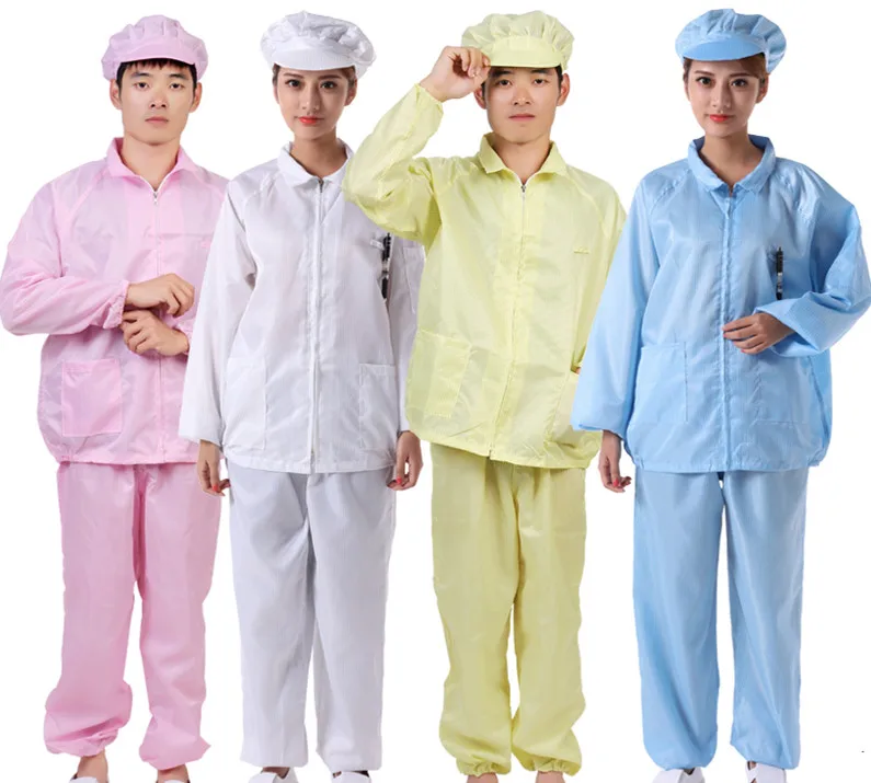 Yp-n02 Esd Suit/clean Room Lab Anti-static Suit/washable Reusable Work ...