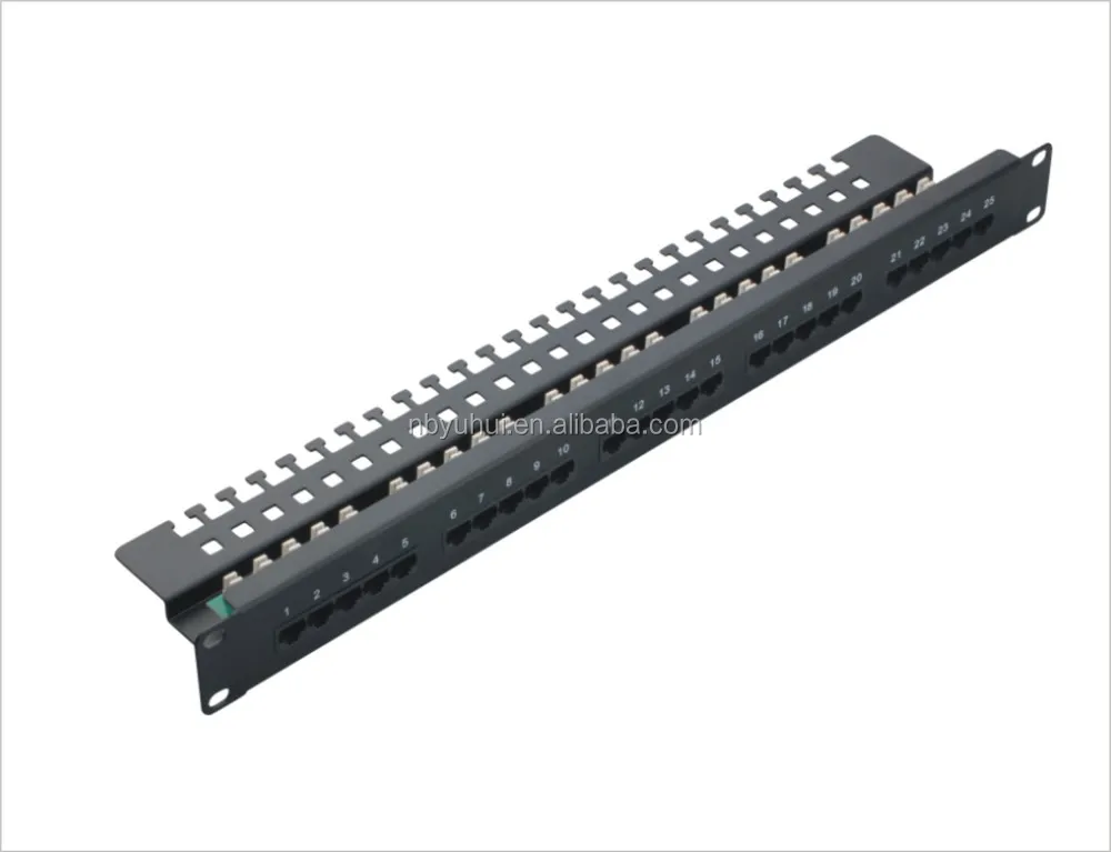 50-port Rj11 Utp Telephone Patch Panel Cat.3 Voice Patch Panel Shielded ...