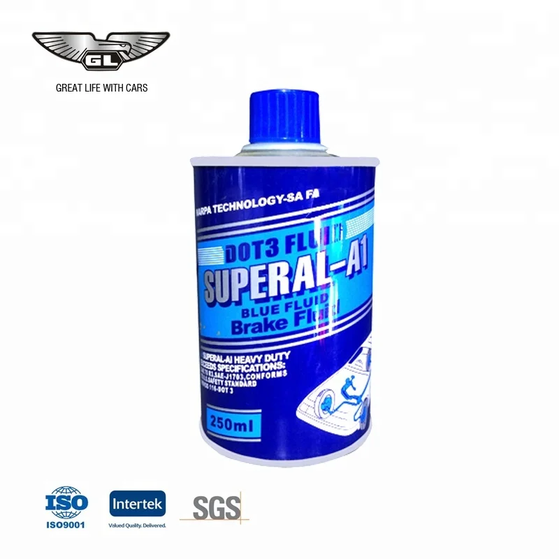 Car Care Lubricants Fully Synthetic Blue Color Liquid Brake Fluid Oil ...
