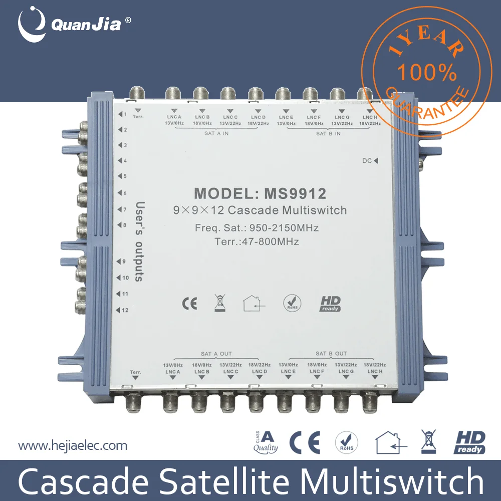 9 in 12 Output Cascade Satellite Multiswitch - HEJIA