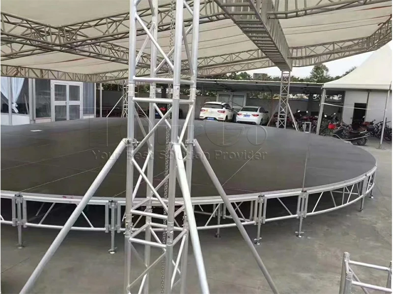 Portable Aluminum Round Stage Platform for Event - Tourgo
