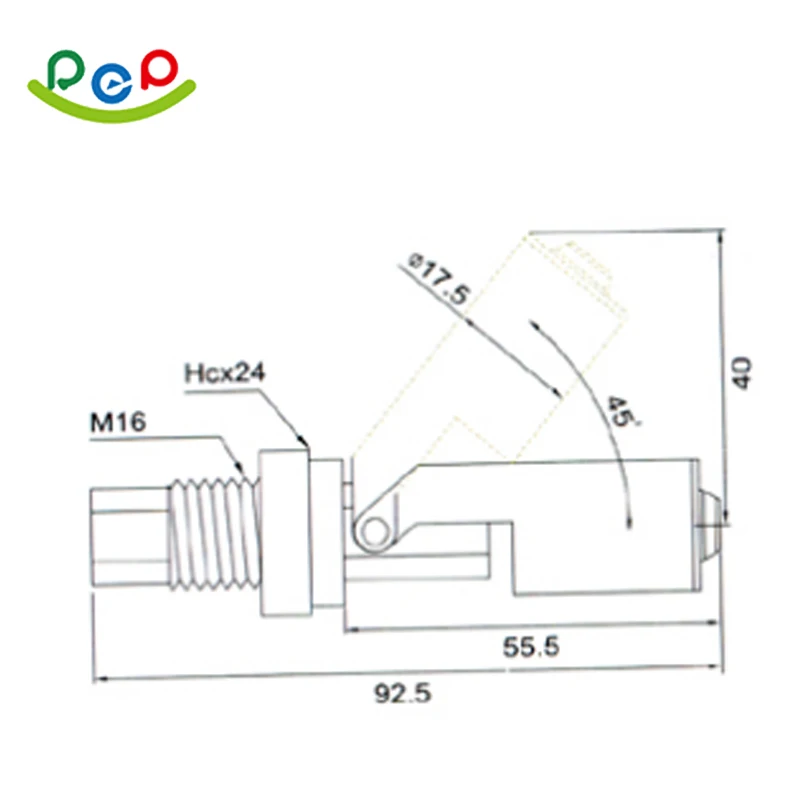 Ptfe Plastic Float Switch Acid Alkaline Water Level Sensor Interruptor ...