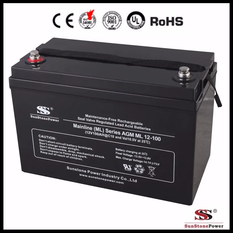 太阳石免维护12v 100ah Agm深循环存储充电电池家用电源厂家价格太阳能逆变器电池 - Buy Sunstone免维护12v 100ah Agm深循环储能充电电池家用电源工厂价格太阳能逆 ...