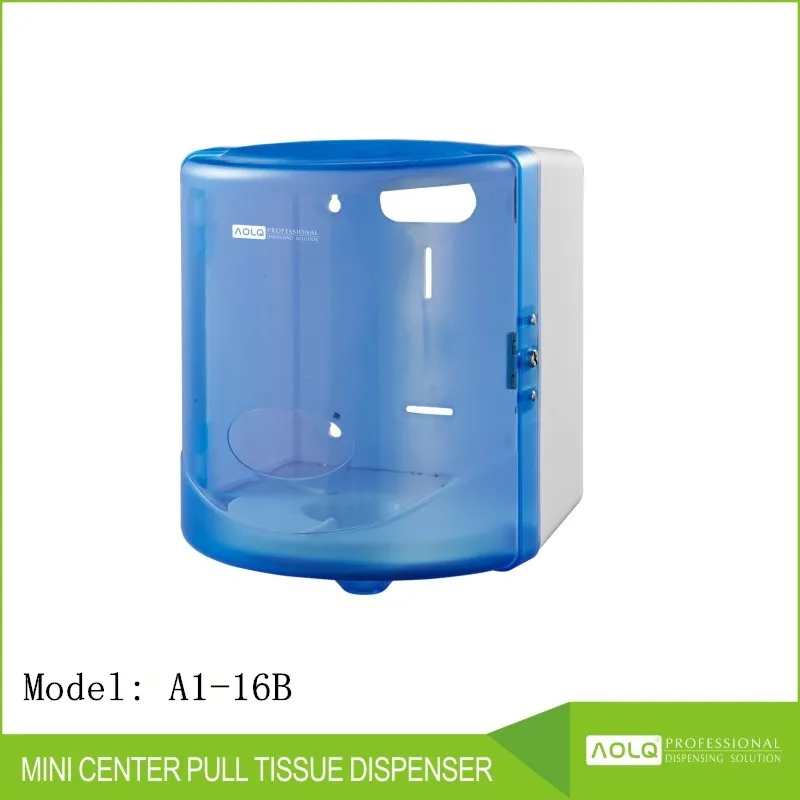 Center Pull Paper Towel Dispenser Translucent Blue Hand Paper Towel ...