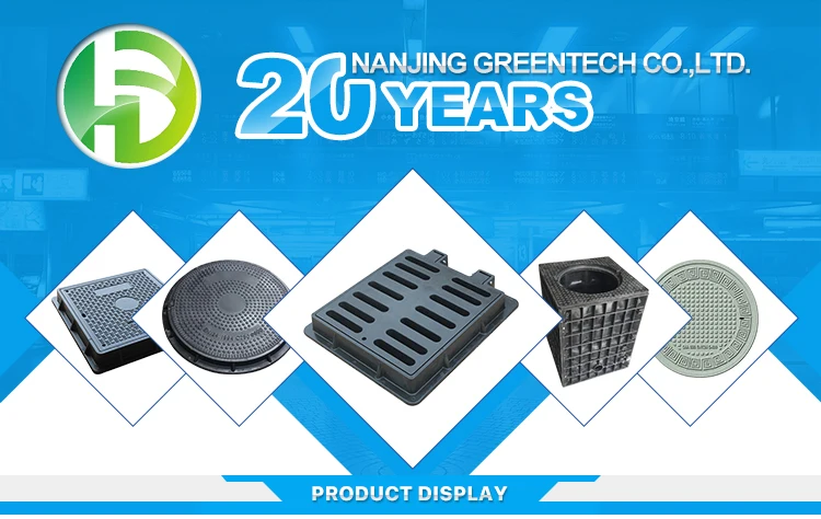 Factory Price En124 D400 Square Frp Reinforced Fibre Manhole Cover Gas ...