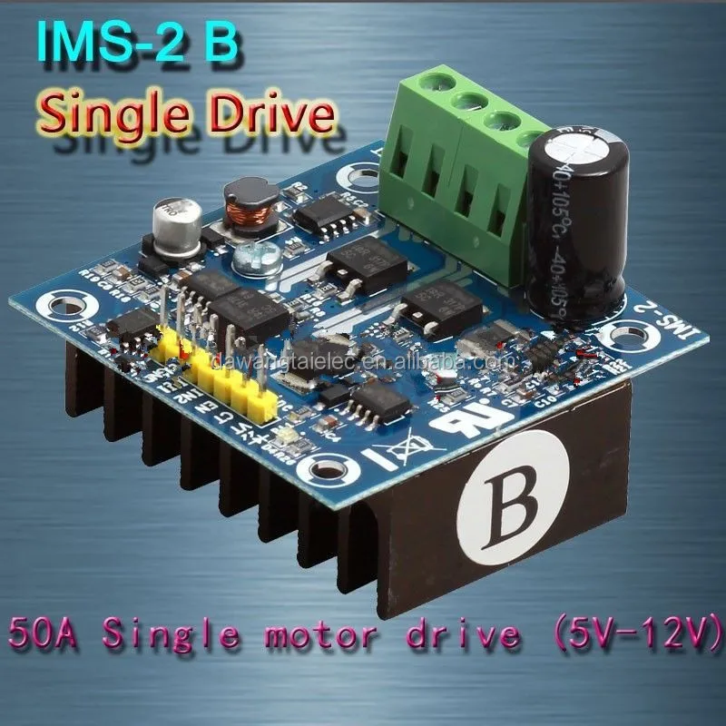 Ims-2b 50a 3v-15v 단일 H 브리지 모터 드라이버 모듈 Pid 스마트 Rc 지능형 자동차 200 Khz (최대 ...
