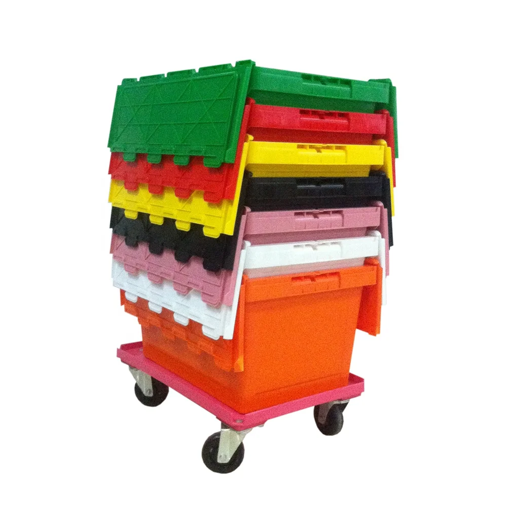 Hot Sale Easy-moving Tote Crate Bin Box Abs Dolly - Buy Round Moving ...