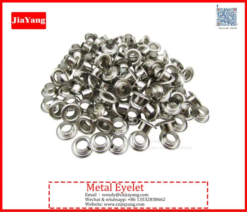 26# Matte Black Color Laser Custom Logo Eyelet Fastener Shiny Silver ...