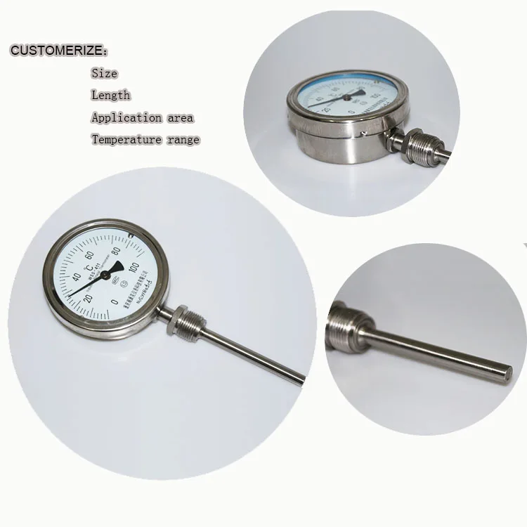 Industrial Universal Type Bimetallic Thermometers - Buy Universal Type ...