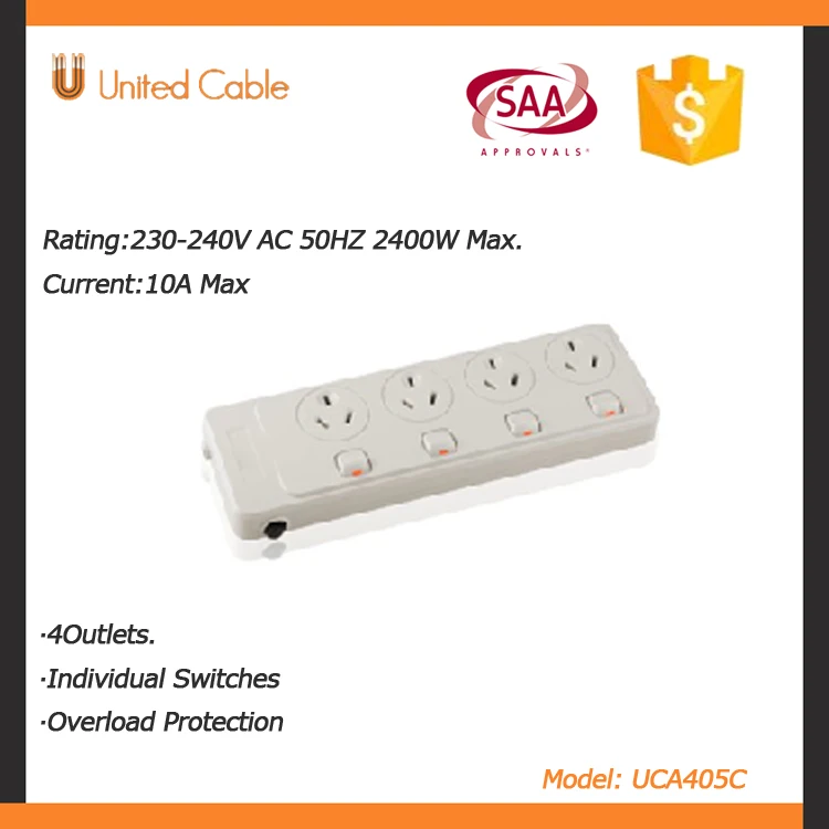 Australia Power Board 4 Way 4 Switch - Buy Power Board,4 Way 4 Switch,4 ...