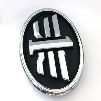 Round Car Emblem 3d Abs Chrome Car Logo Sticker For Car Brands - Buy ...