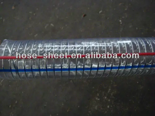 Flexible Fiber Spiral Transparent Steel Wire Hose Clear Reinforced Pvc ...