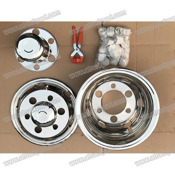 Chrome Wheel Cover 17.5inch 6holes Pcd222mm For Hino Isuzu Fuso Nissan ...