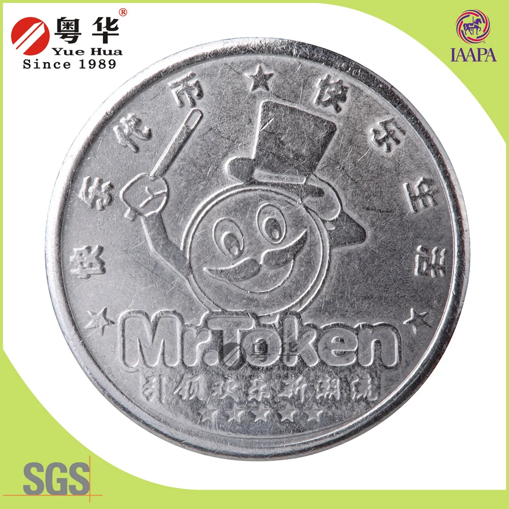 Stainless Steel Metal Game Board Tokens Coin Multicolor Arcade Token ...