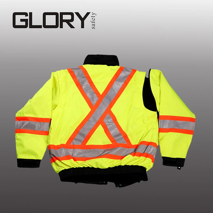 Hi Vis Road Safety Jacket - Reflective Winter Protection