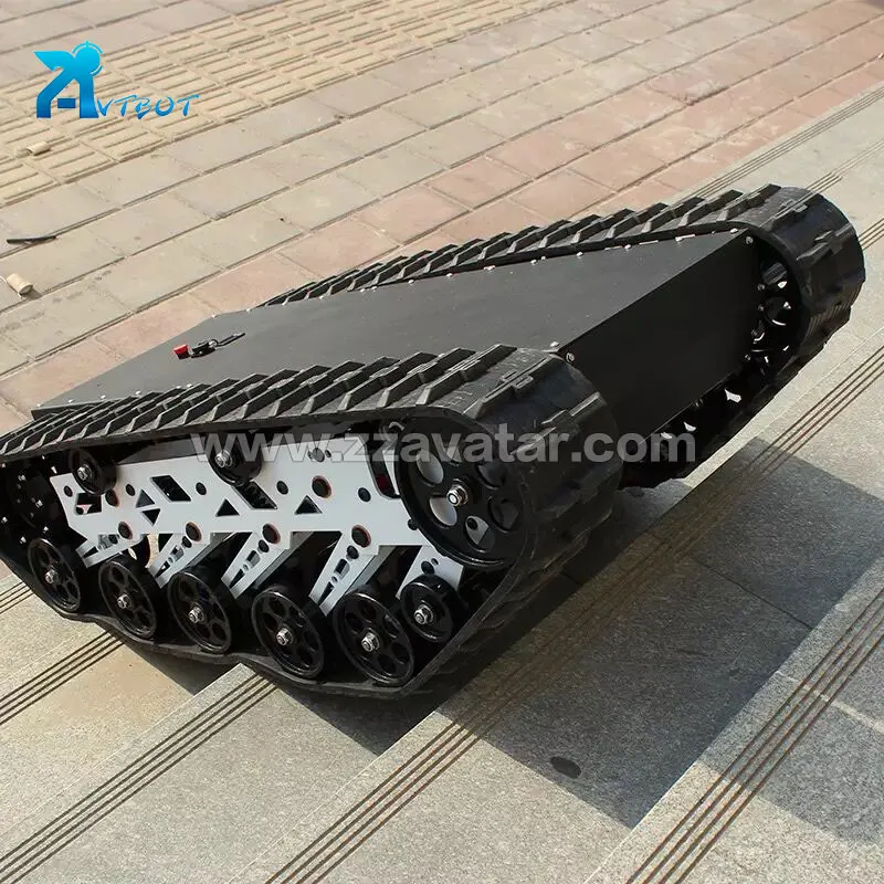 50kg Payload All Terrain Rubber Steel Crawler Tank Tracked ...