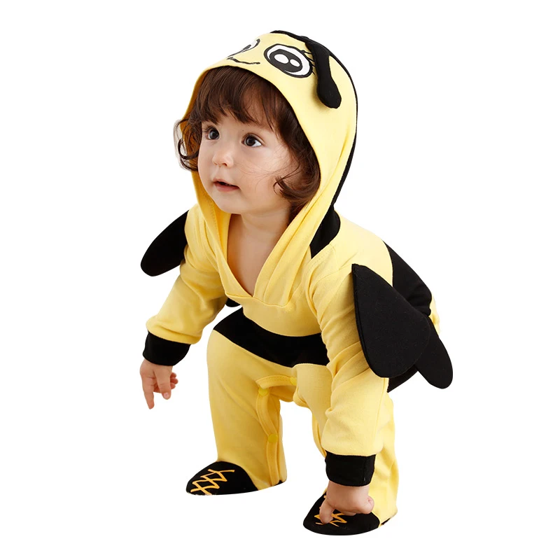 New Cute Bee With Wings Unisex 100% Cotton Baby And Kids Clothes Baby ...