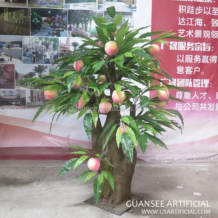 Green Large Faux apple Tree Indoor Plant Decorative Reusable Artificial ...