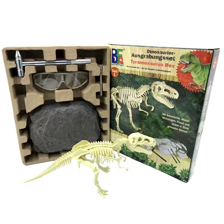 Dinosaur Science Kit Dig Up Dino Fossils And Assemble A T-rex Skeleton ...