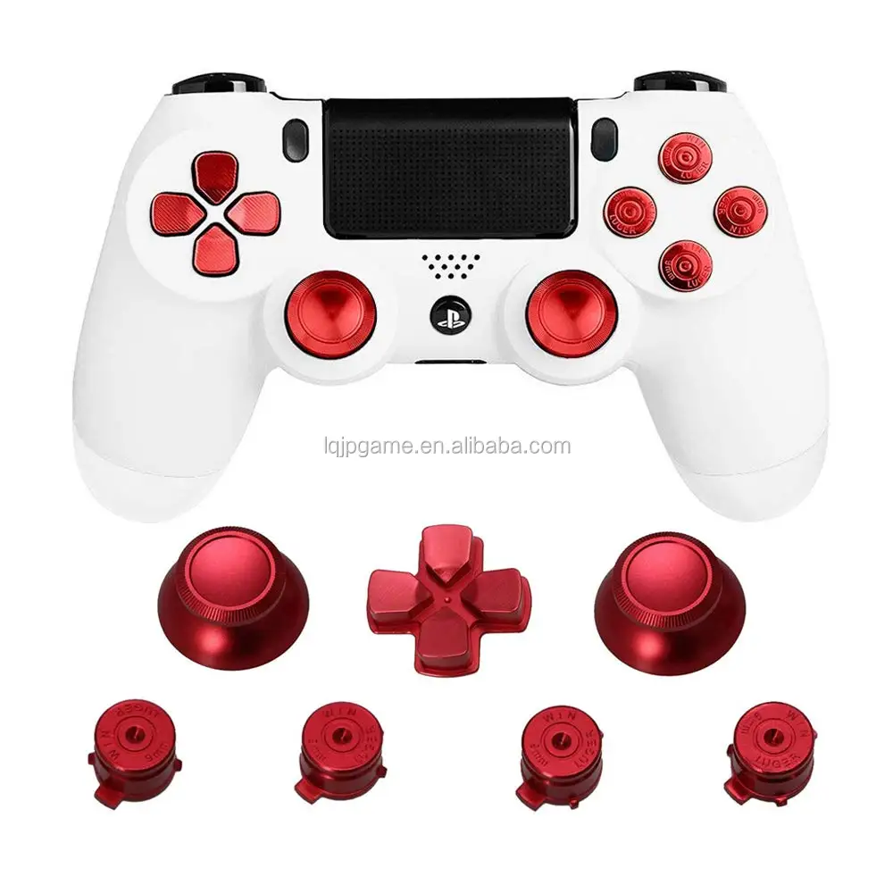 Aluminum Replacement Kit for PS4 Controller Buttons