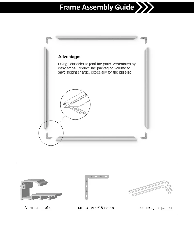 Led Lighted Box Frameless Profile Display For Advertising Exhibition ...