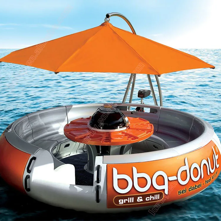 Party Grill Boat Multifunctional Floating Barbecue Restaurant, Donut ...